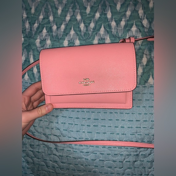 Coach | Bags | Coach Pink Crossbody Purse | Poshmark